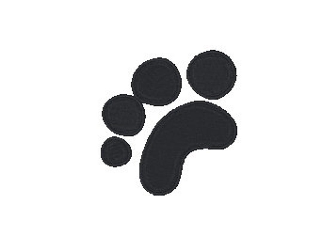 Dog Paw Print Digital Embroidery File- Machine Embroidery File ...