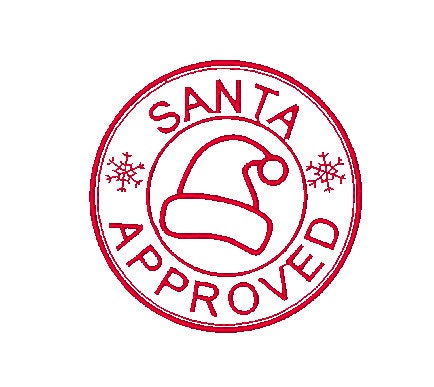 Santa Approved Stamp Digital Embroidery File-machine Embroidery File ...