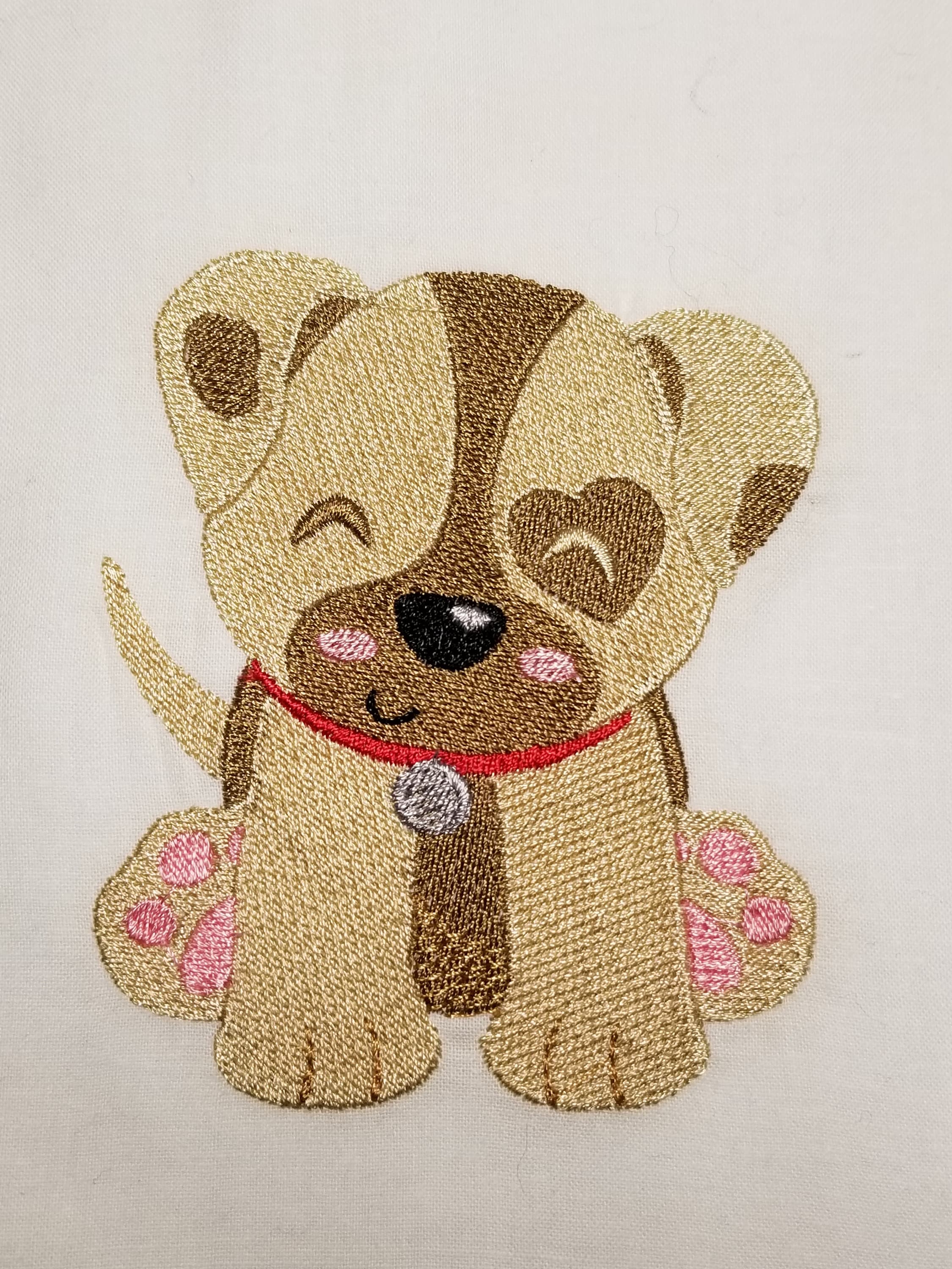 Puppy Dog Embroidery Design – Instant Download (multiple Formats) - Etsy