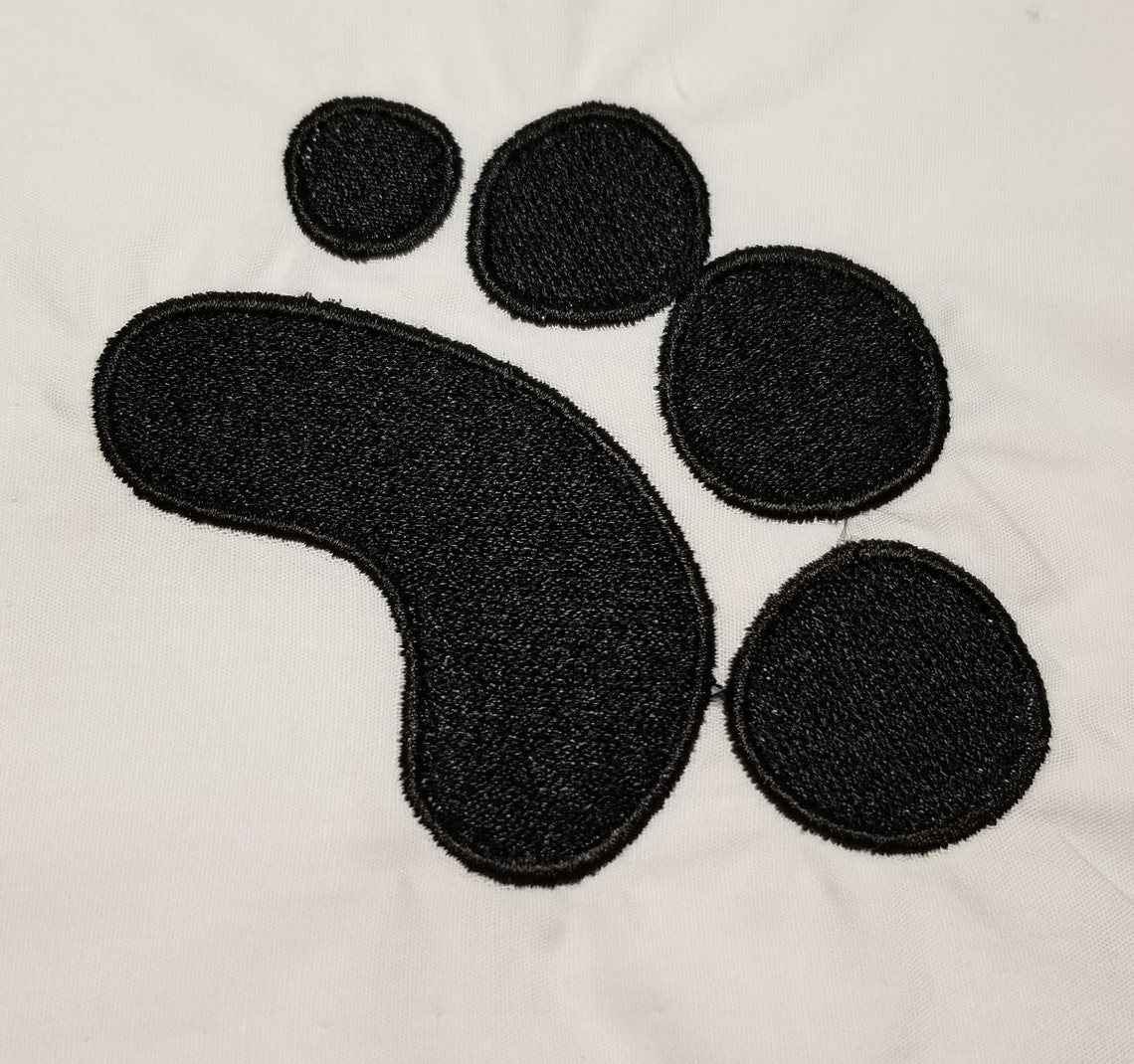 Dog Paw Print Digital Embroidery File- Machine Embroidery File ...
