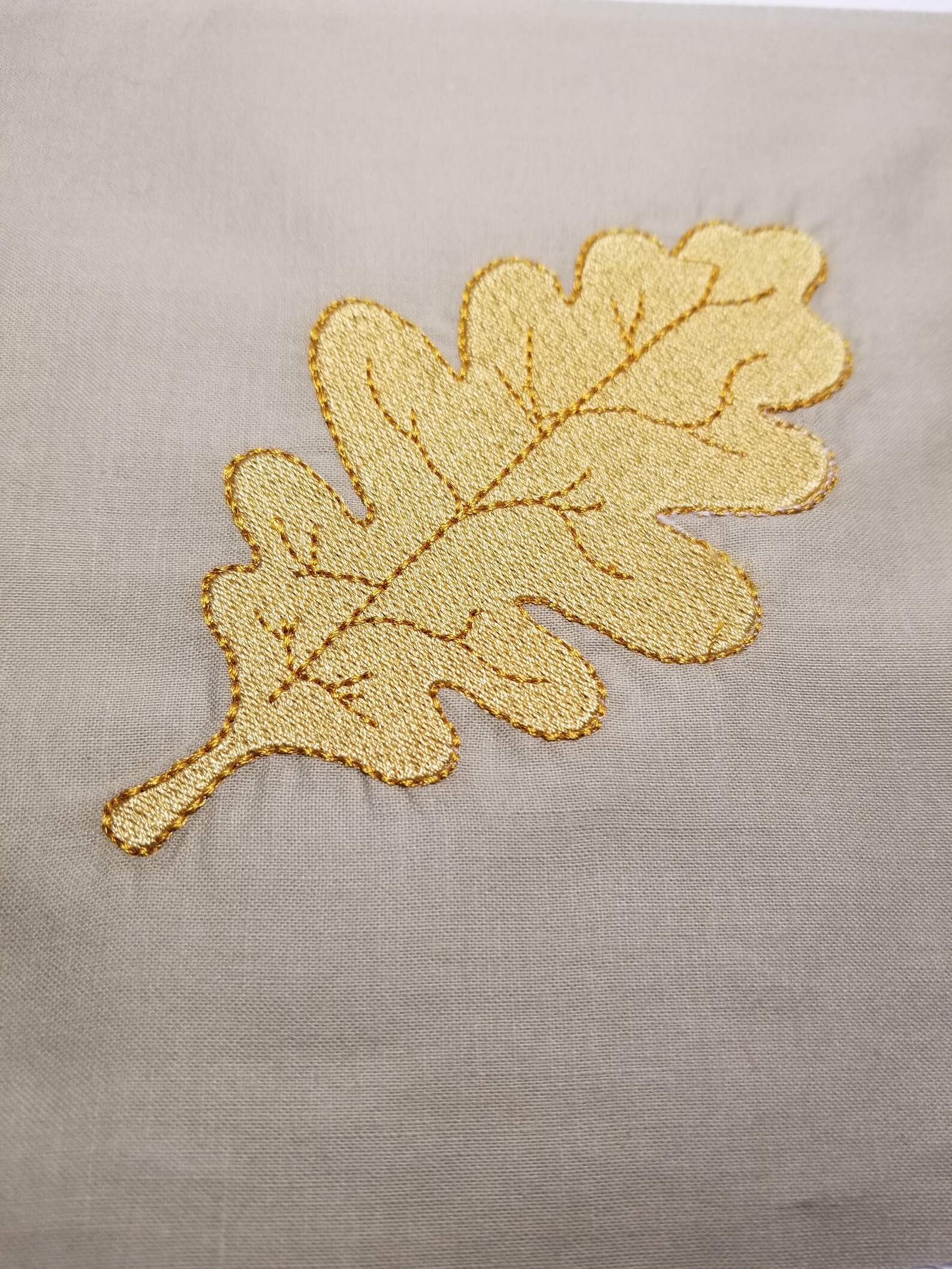 Oak Leaf Filled Digital Embroidery File-machine Embroidery File ...