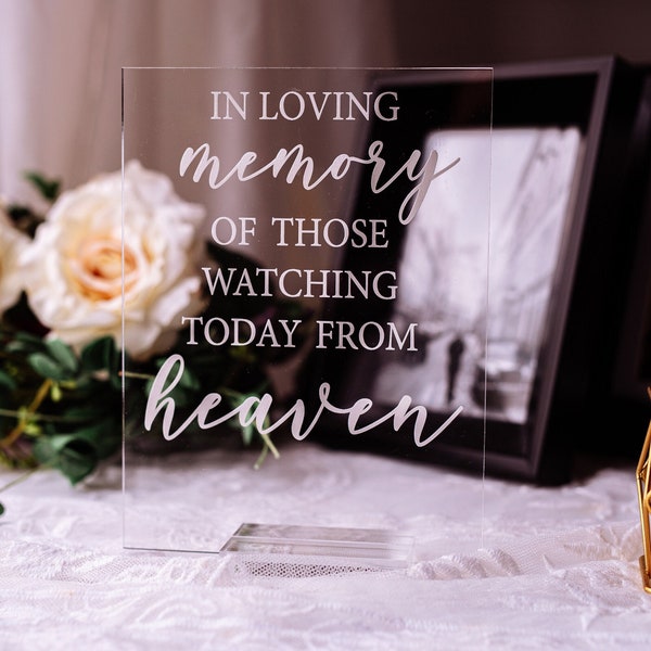 Memorial Table Sign - Etsy