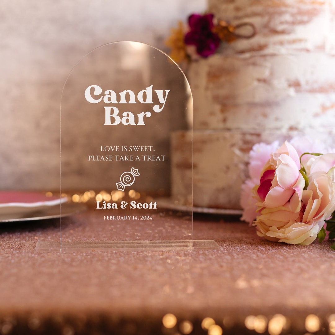 Candy Bar Sign Wedding Candy Bar Dessert Table Sign Candy Buffet ...