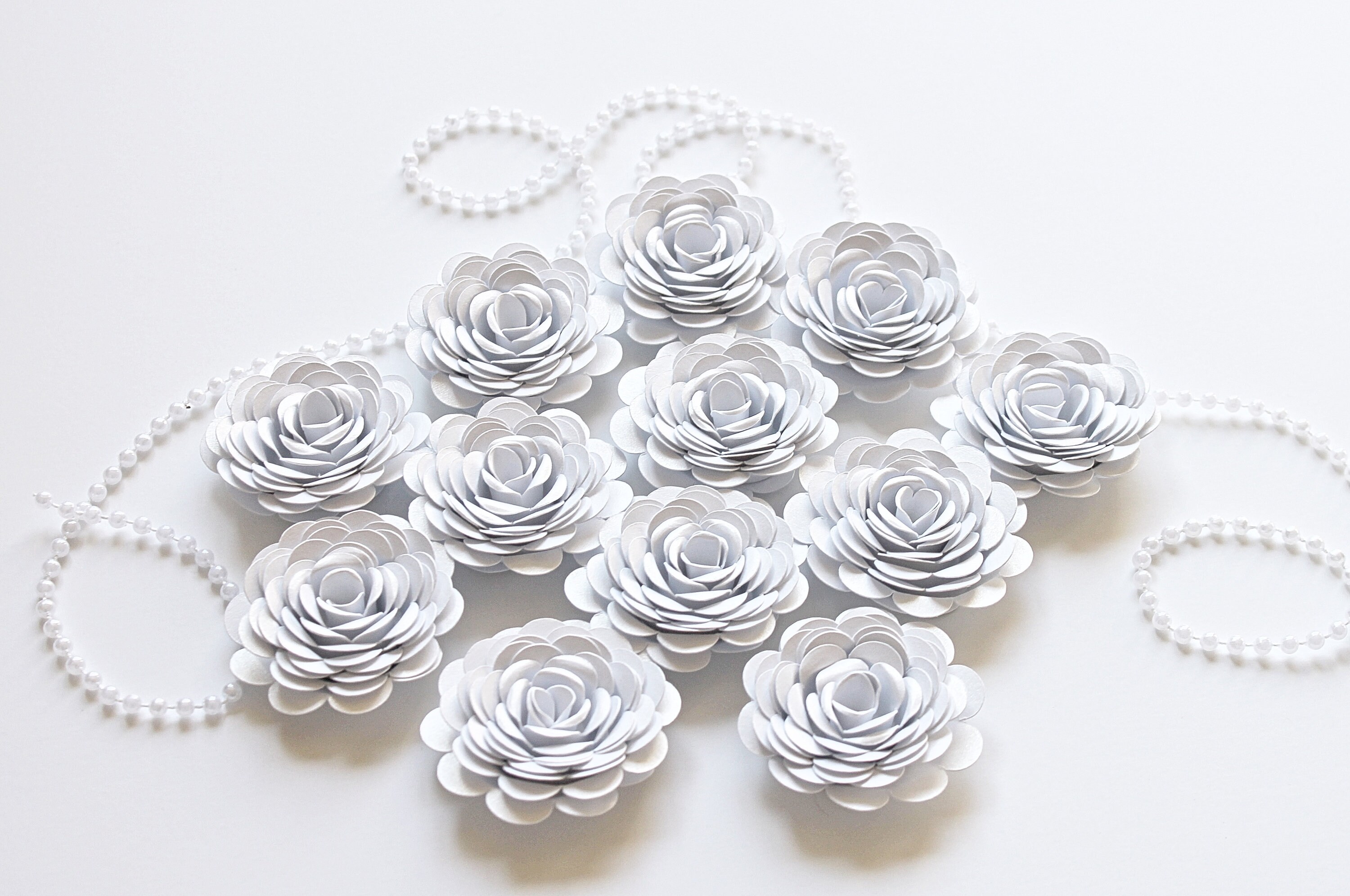 Loose Paper Flowers - Wedding Table Decorations - Small Paper Flowers ...