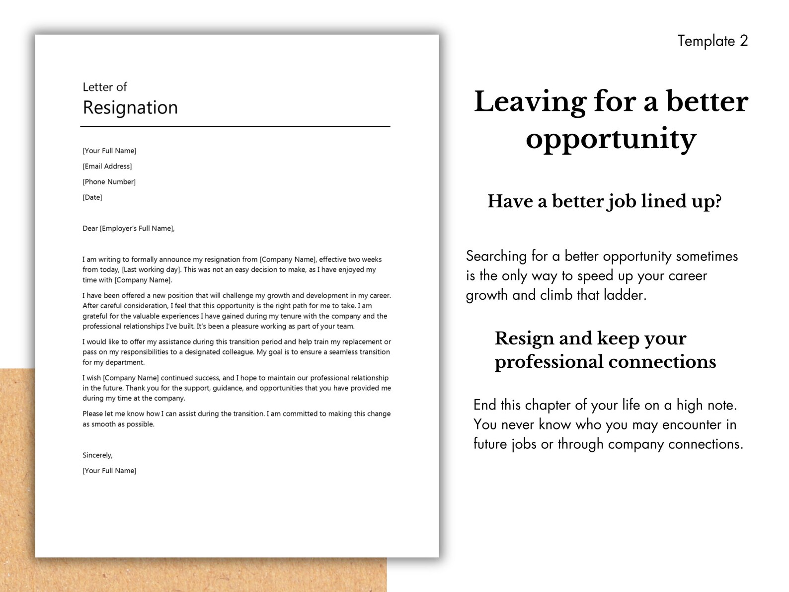 Resignation Letter Template Bundle for Microsoft Word and Google Docs ...