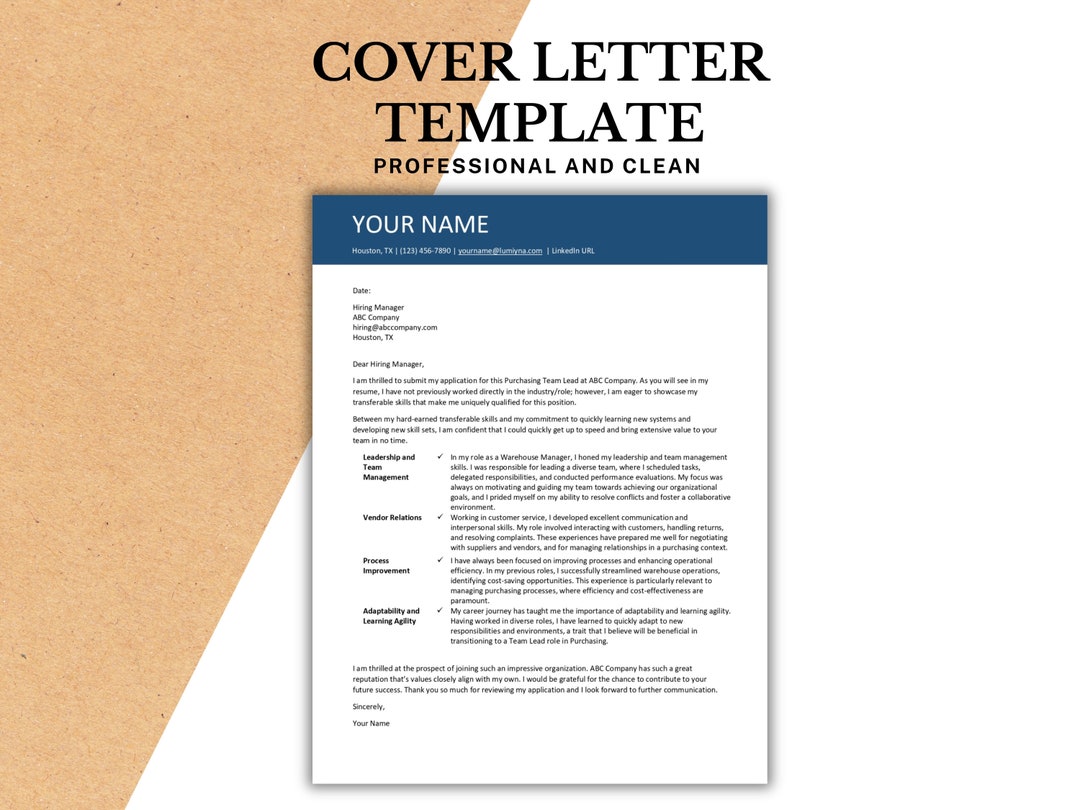 Professional Cover Letter Bundle Updated for 2026 - Easy Edit & Instant ...