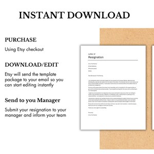 Resignation Letter Template Bundle for Microsoft Word and Google Docs ...