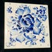 Ceramic Coaster Tile Hand Painted Blue and White 10 X 10 Cm Table Decor ...