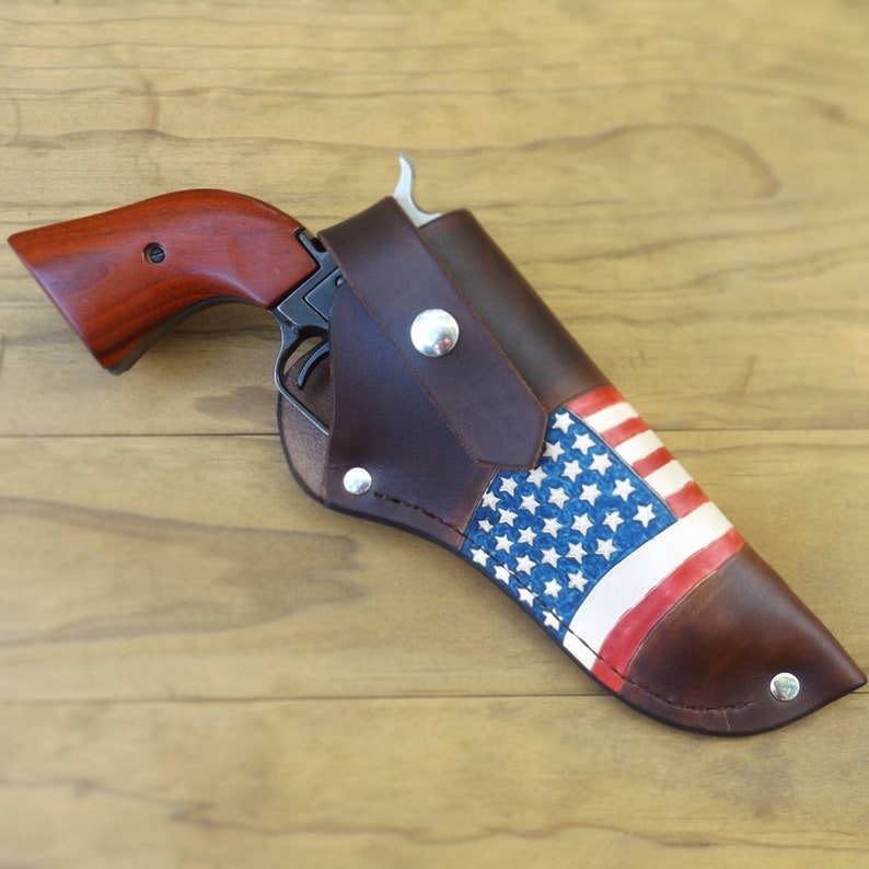 Revolver .22lr Holster Ruger Heritage Rough Rider Hand Crafted Genuine ...