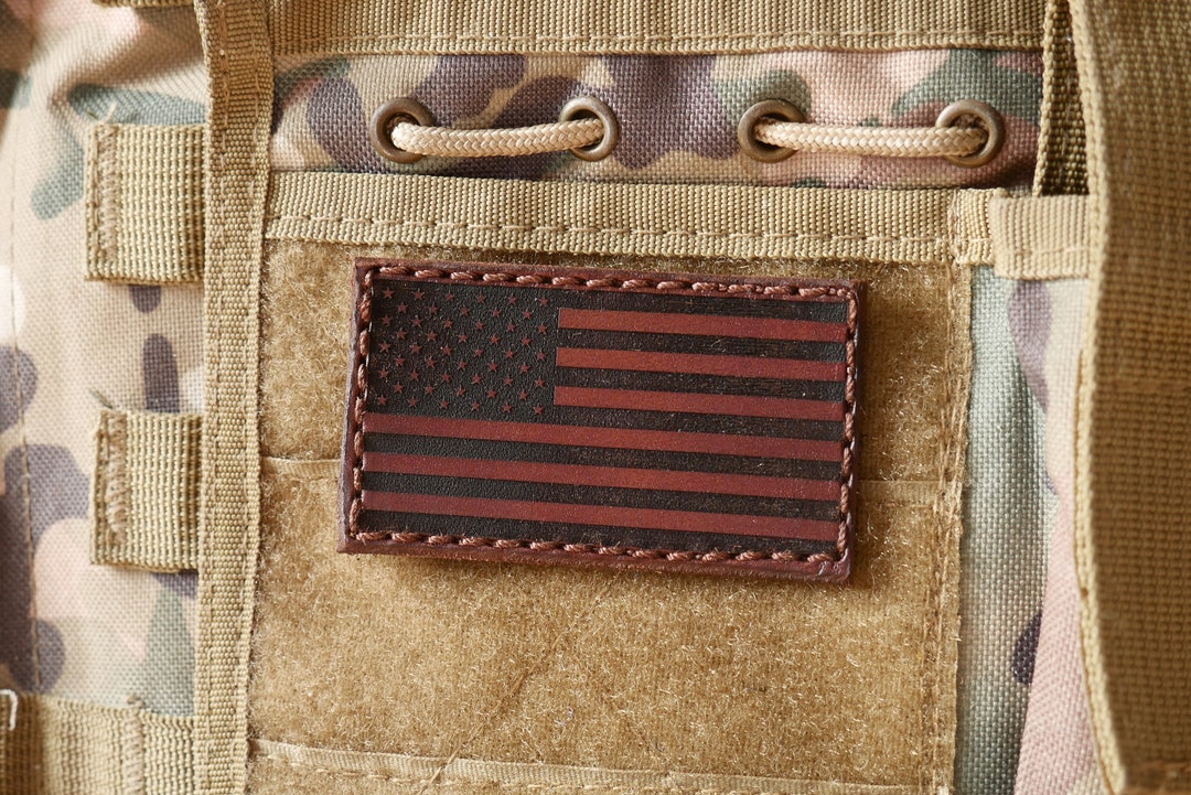 Customizable Leather Flag Patch Hook and Loop - Etsy