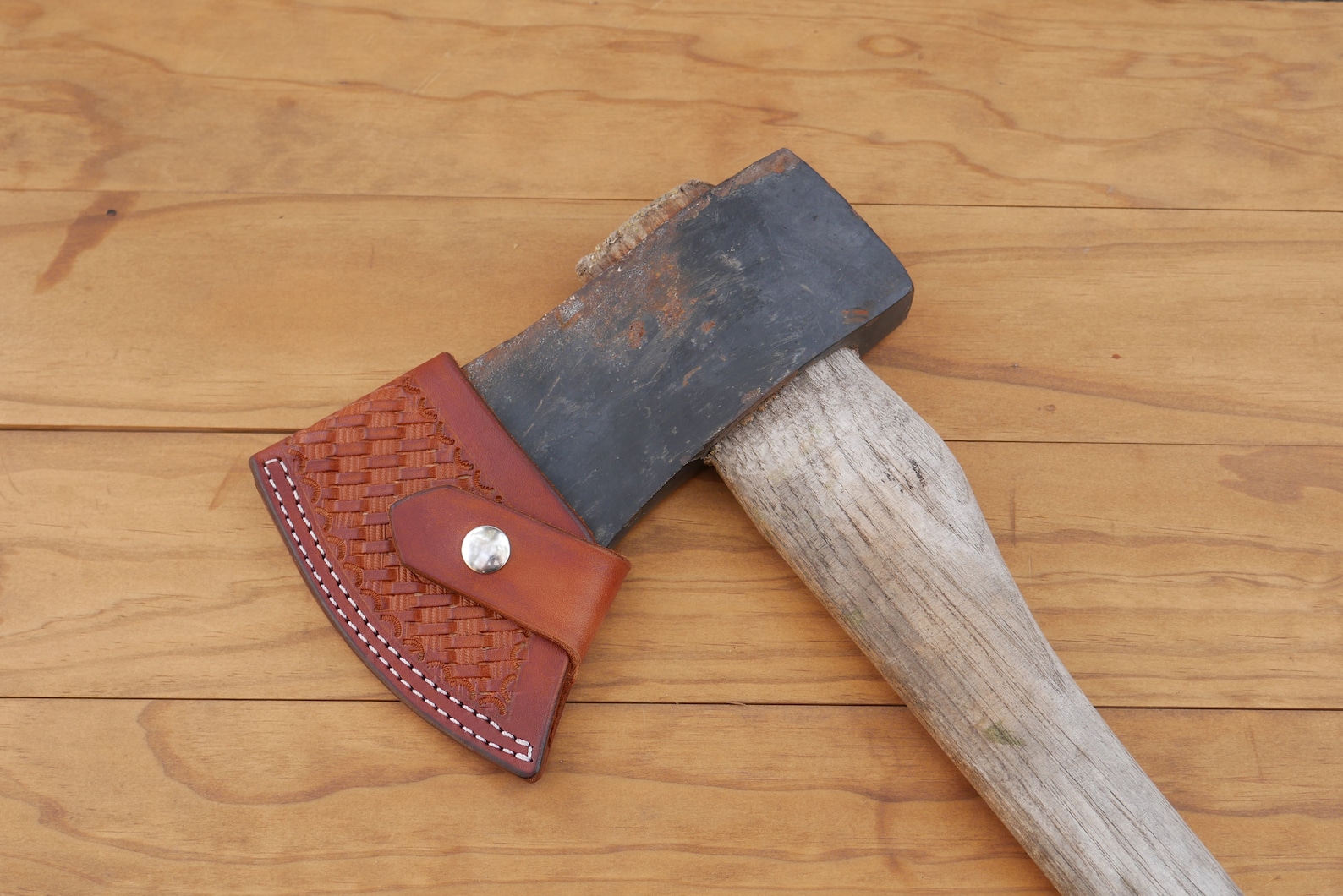 Custom Leather Axe Cover Scabbard Sheath Blade Axe Head Cover - Etsy