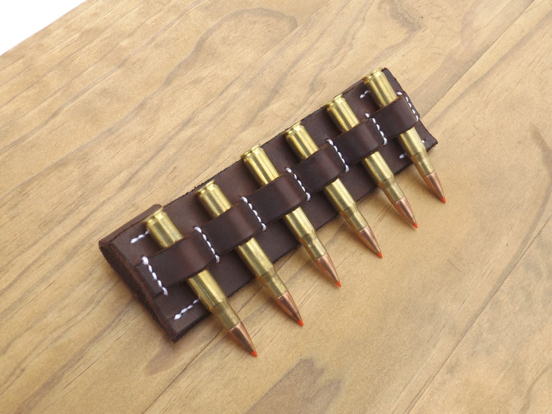 Leather Cartridge Carrier Traditional Belt Loop for Extra Ammunition ...