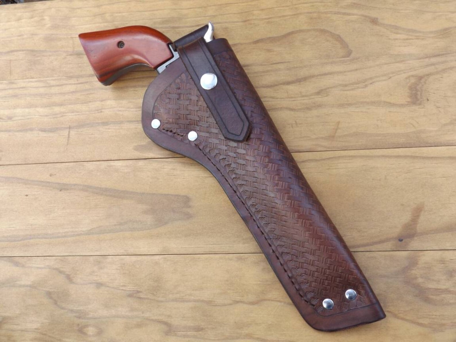 Revolver .22lr Holster Ruger Heritage Rough Rider Hand Crafted Genuine ...