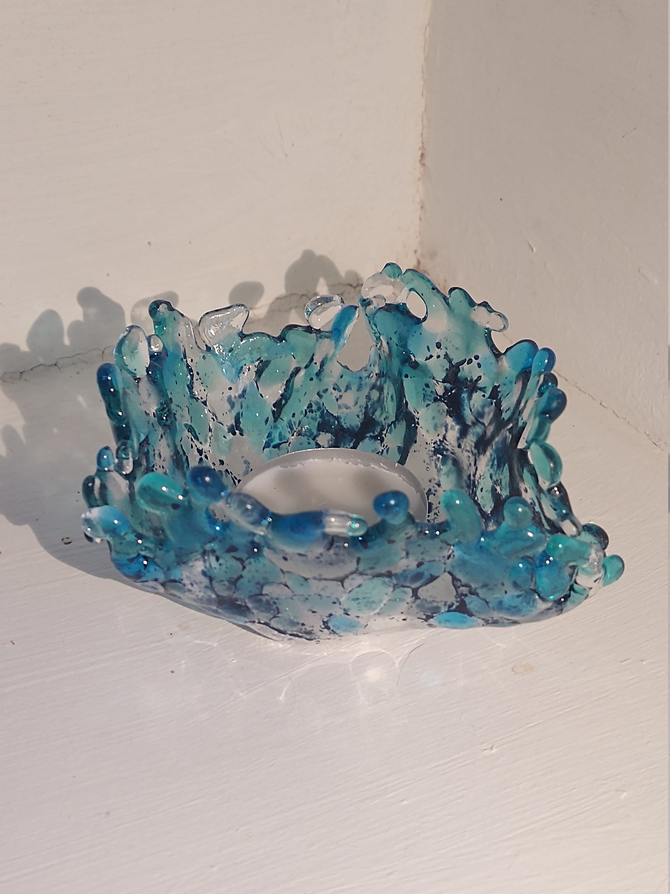 Blue Candle Holder - Etsy