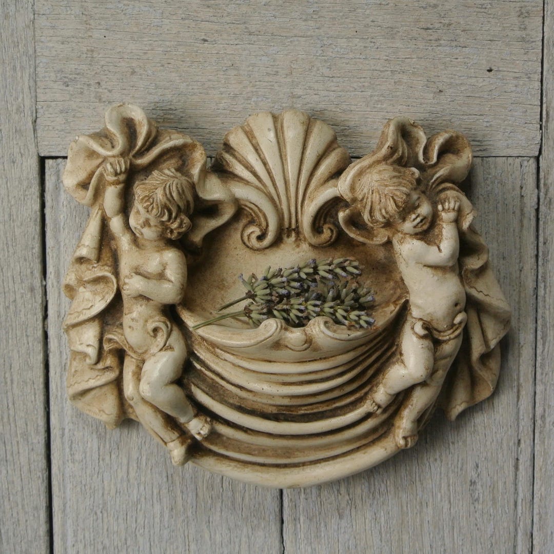 Vintage Cherubs Wall Decor, Italian Chalkware Rococo Style - Etsy