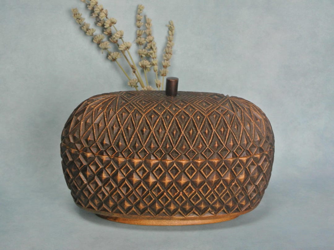 Vintage Hand Carved Wood Lumani Naga Box - Etsy