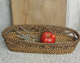 Antique Rye Basket | Etsy