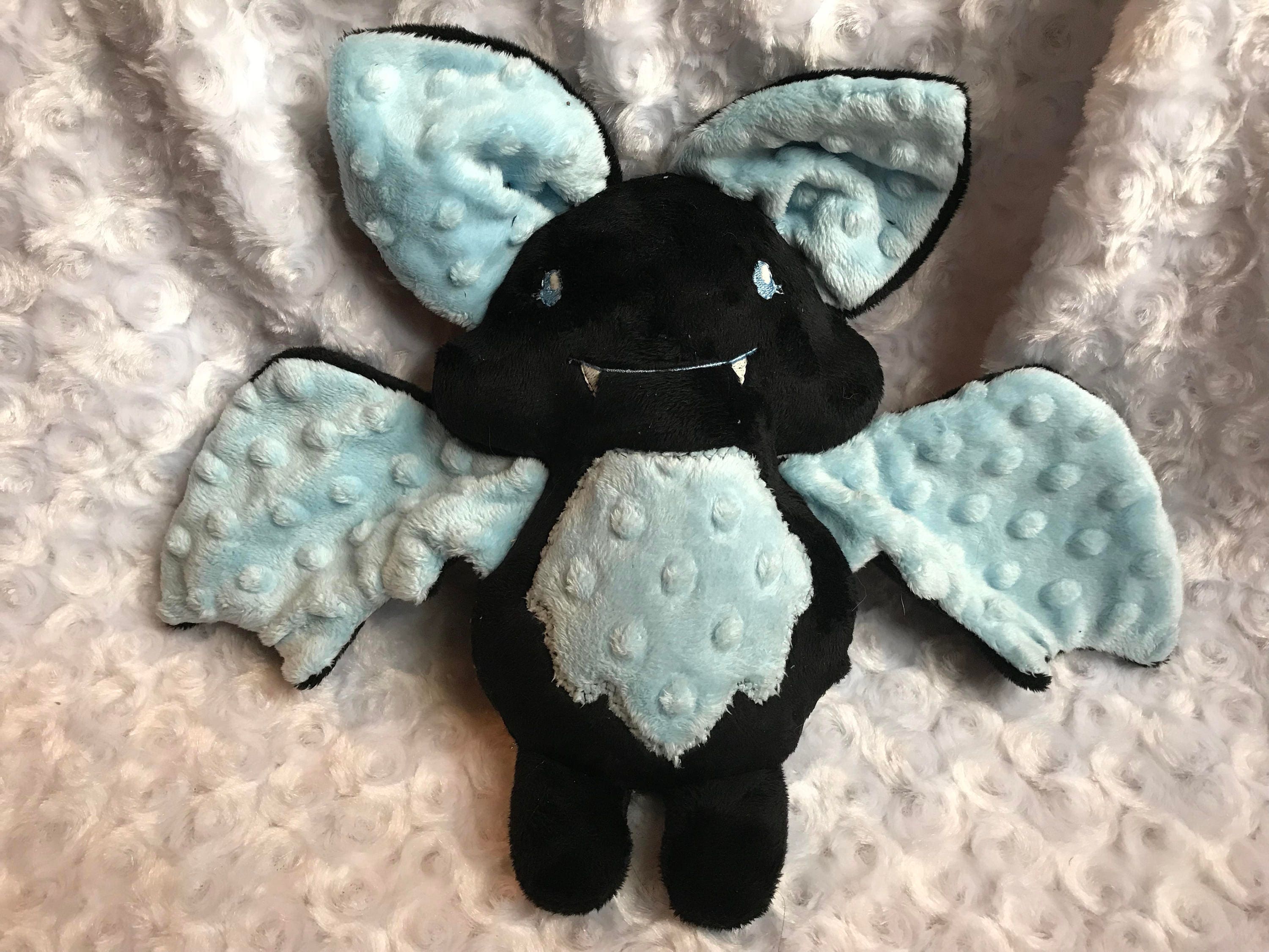 Bat Stuffie blue Bat Soft Toy Halloween Toy Bat boy | Etsy