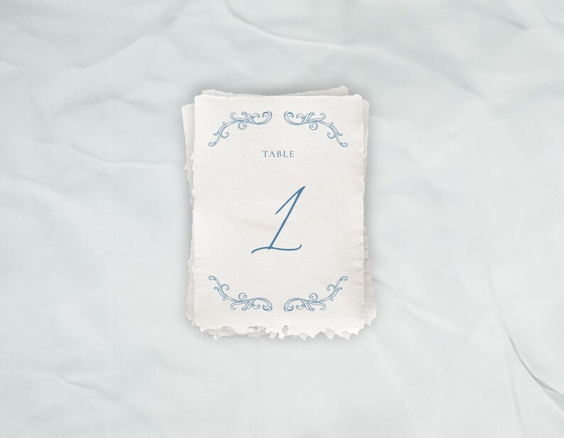 Printable Table Numbers | Hand-drawn Calligraphy Table Numbers ...