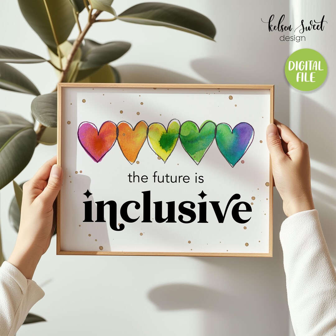 The Future is Inclusive, Printable Digital Download, Special Education ...