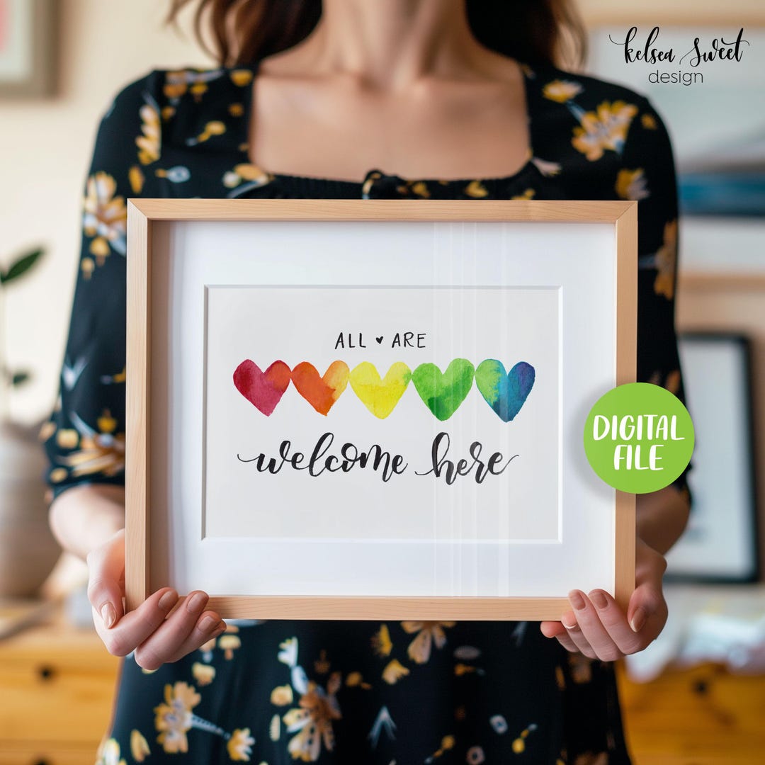 All Are Welcome Here, Printable Digital Download, Special Education ...