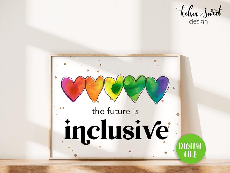 The Future is Inclusive, Printable Digital Download, Special Education ...