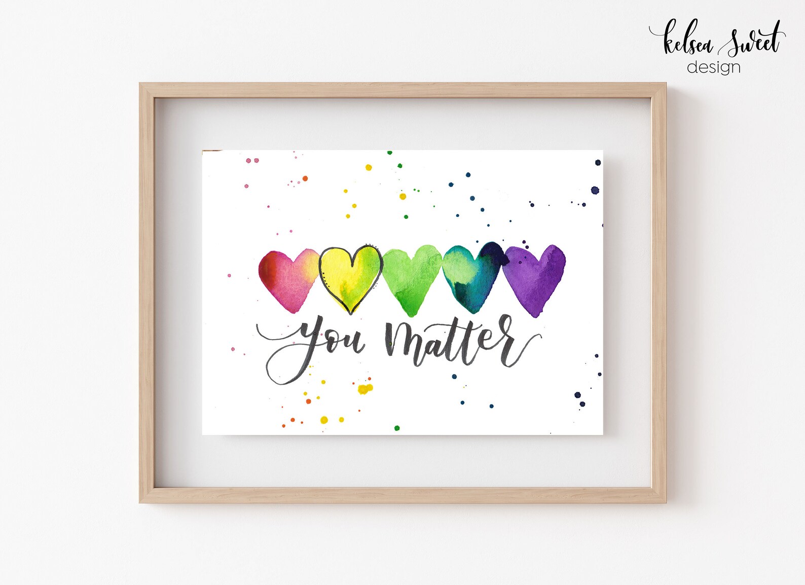 Colorful Classroom Wall Art You Matter Rainbow ORIGINAL - Etsy