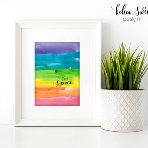 Safe Space, Inclusive Classroom Decor, LBGTQ Pride Decor, Support Trans ...