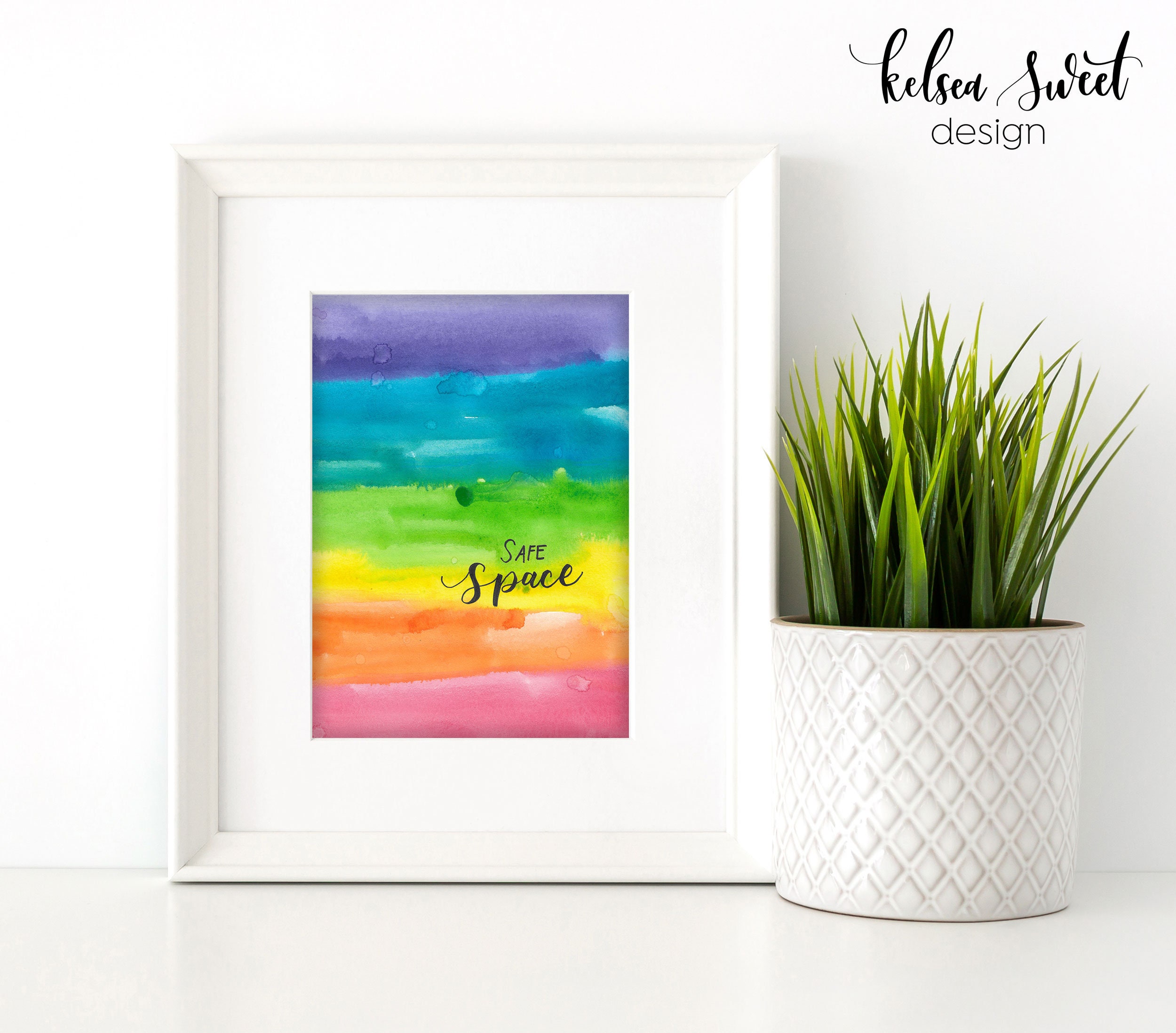 Safe Space, Inclusive Classroom Decor, LBGTQ Pride Decor, Support Trans ...