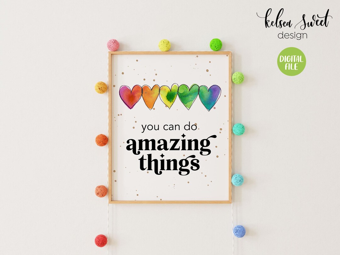 Kids Classroom Poster, Positive Classroom Art, Printable Wall Art ...