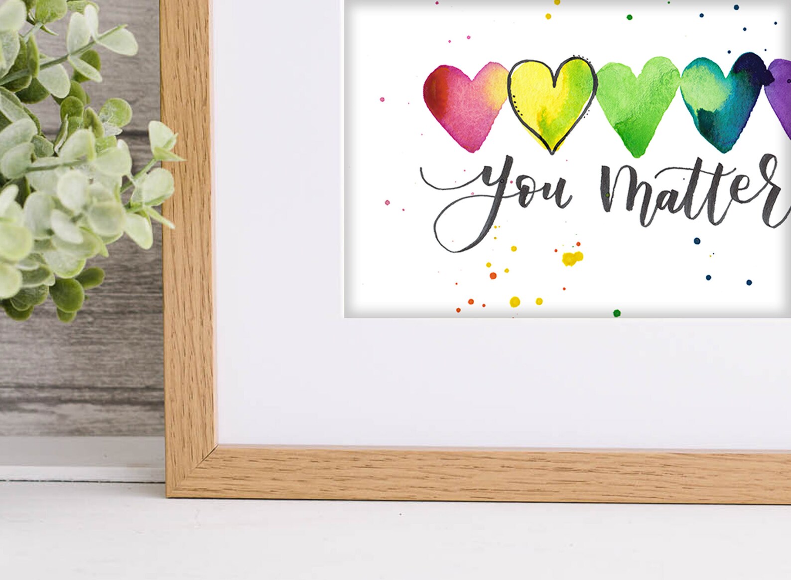 Colorful Classroom Wall Art You Matter Rainbow ORIGINAL - Etsy