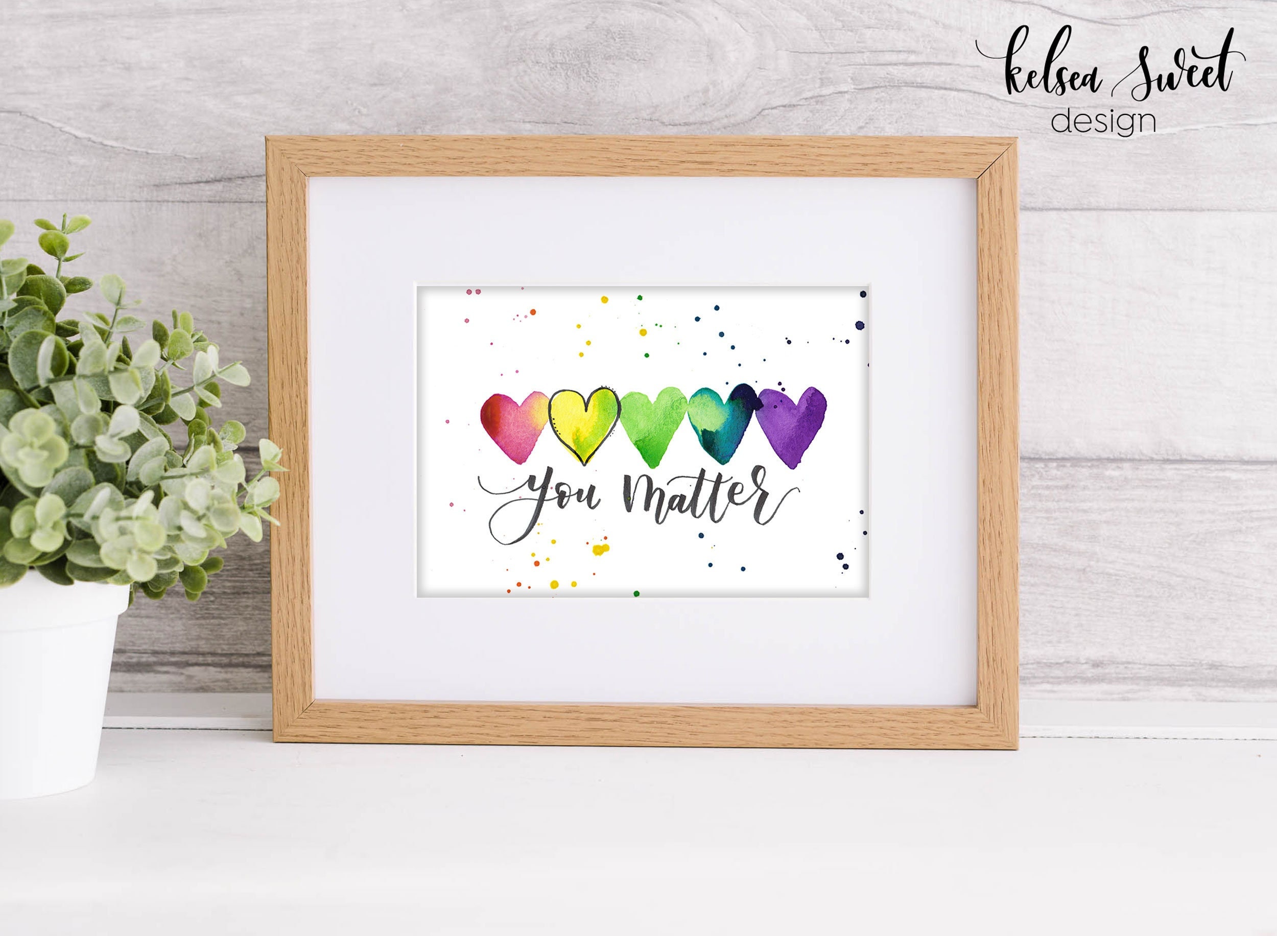 Colorful Classroom Wall Art You Matter Rainbow ORIGINAL - Etsy