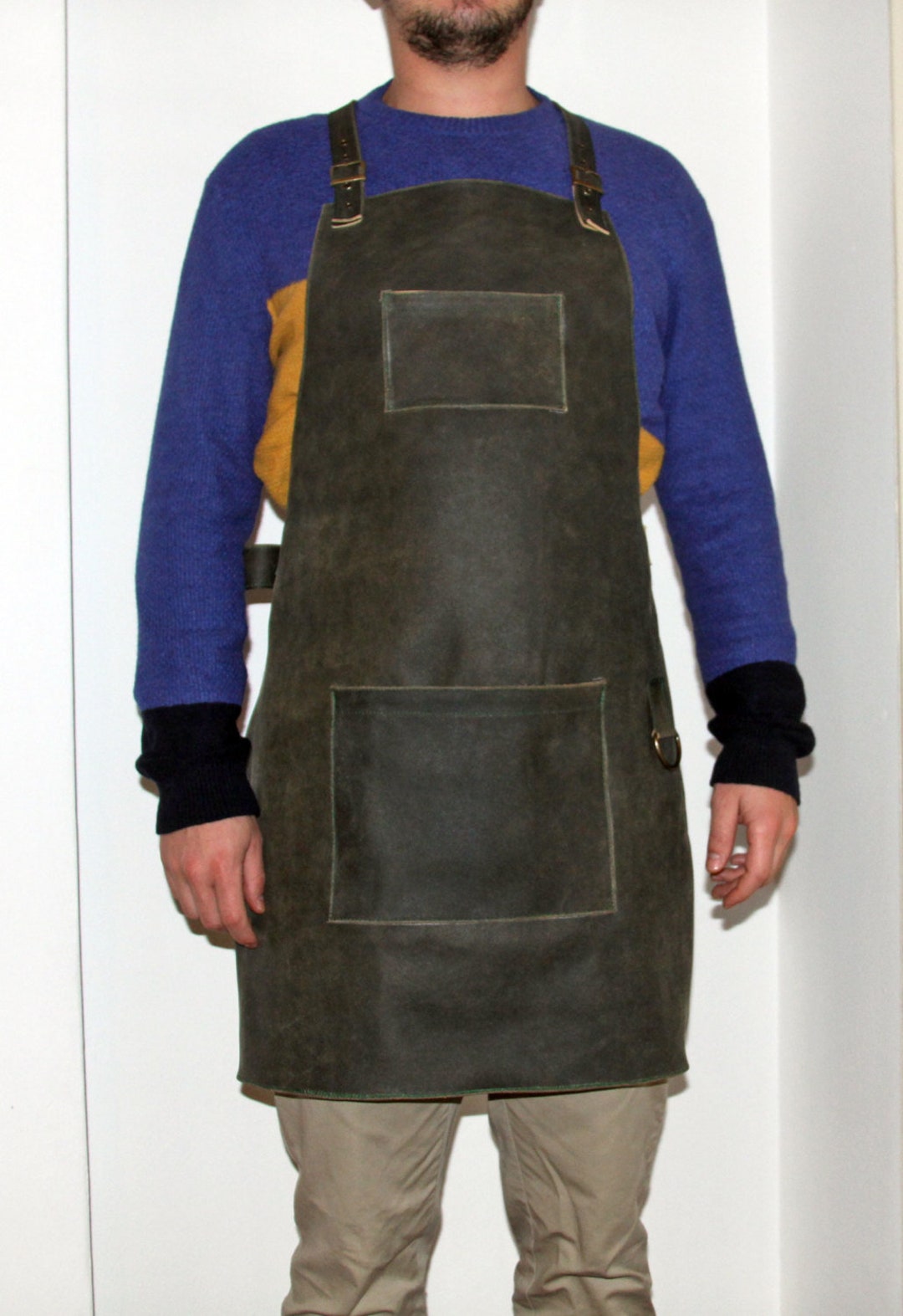 Leather Apron for Men, Handmade Apron With Pockets - Etsy