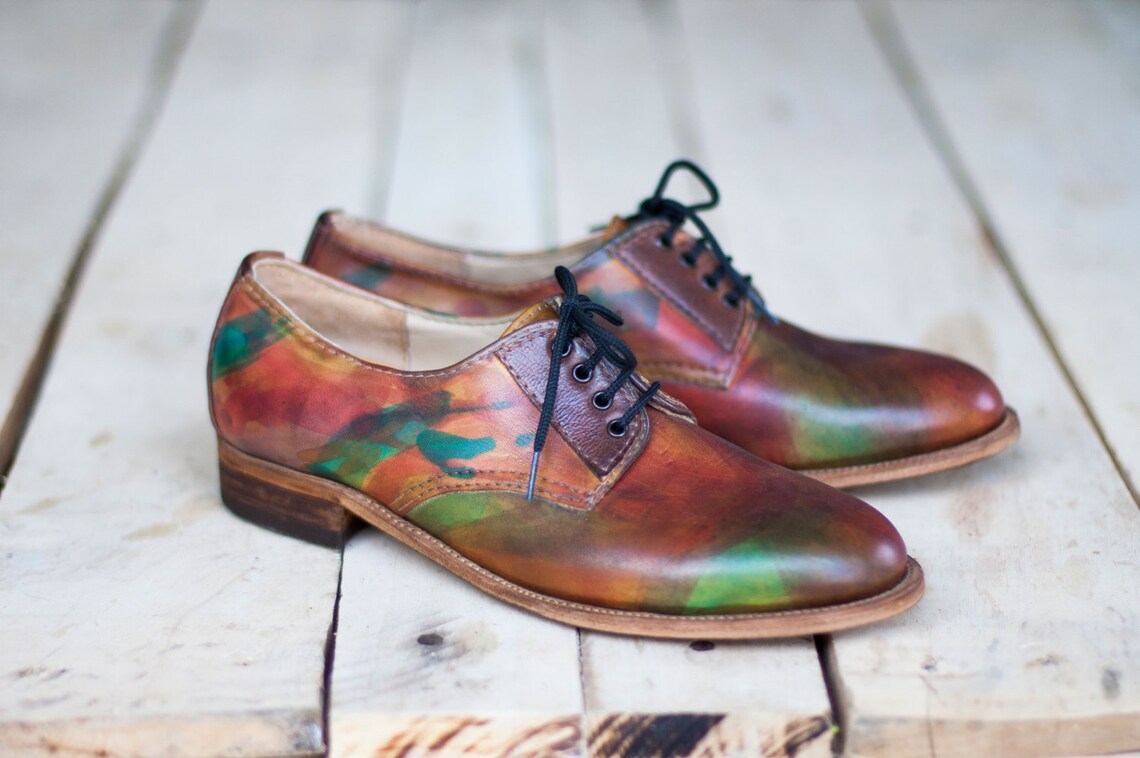 Handmade Derby Shoes for Men and Women Leather Brogues Hand - Etsy