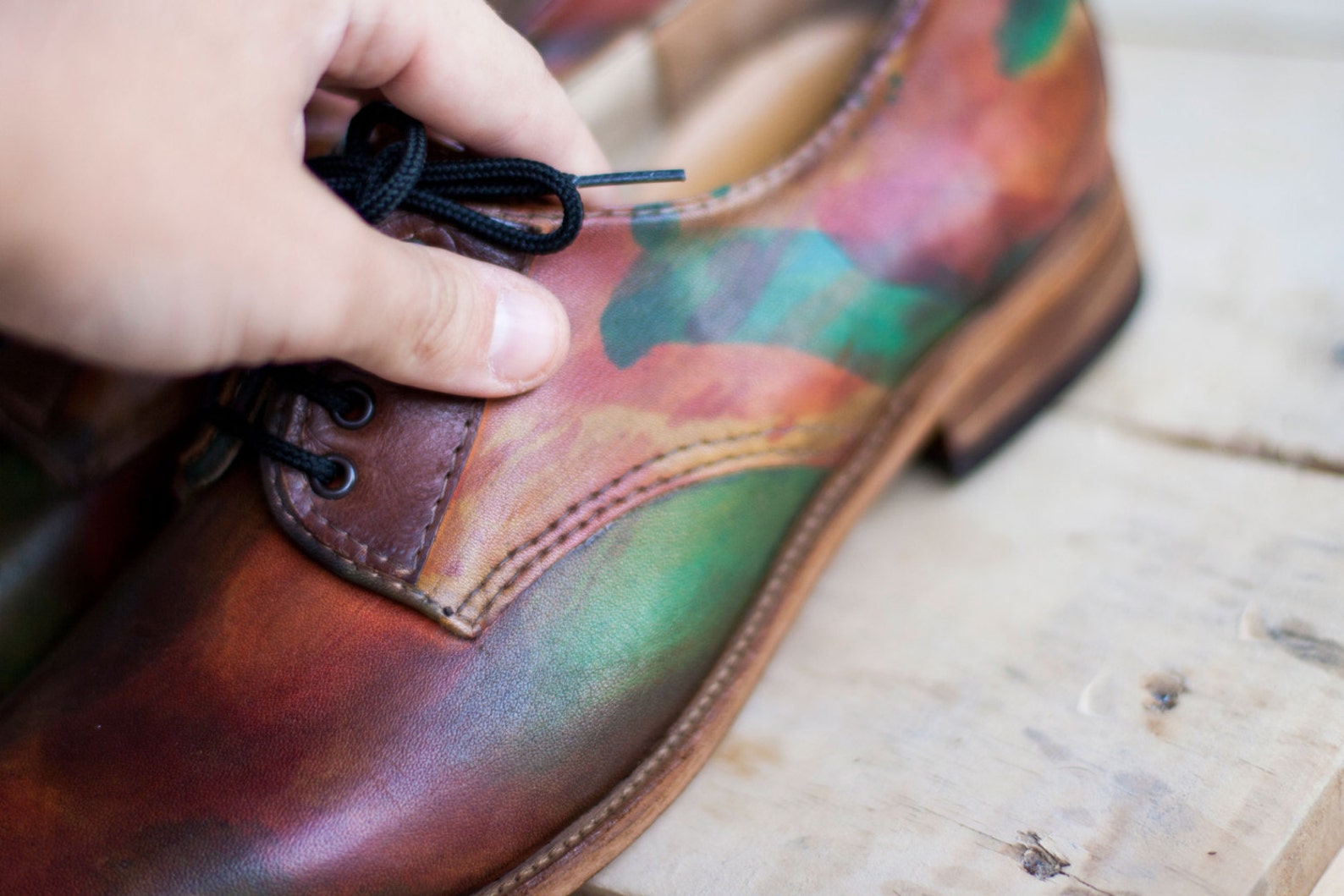 Handmade Derby Shoes for Men and Women Leather Brogues Hand - Etsy