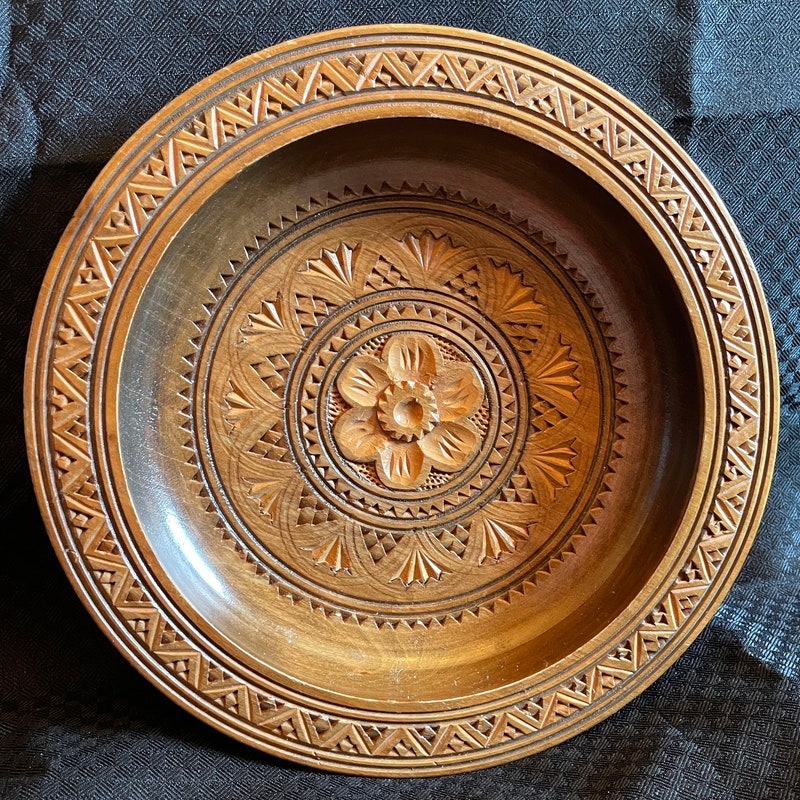 Carved Wood Flowers - Etsy