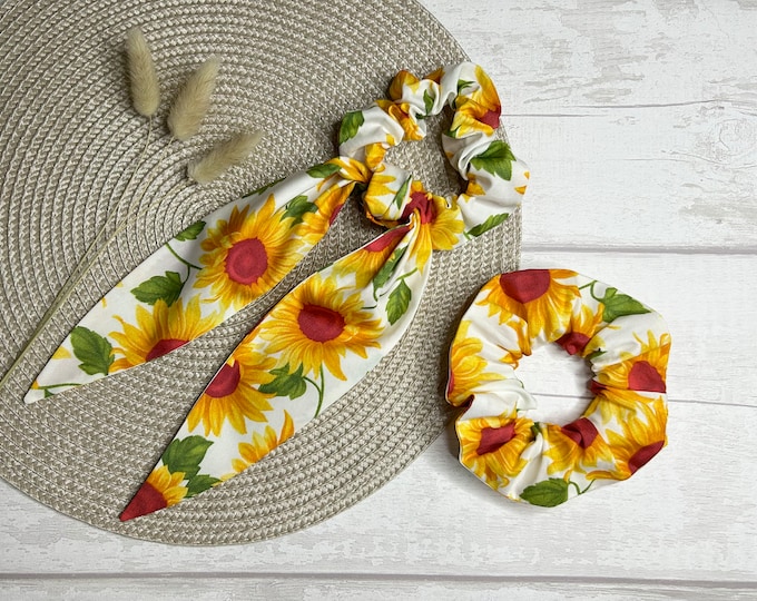Sunflower Scrunchies - Etsy