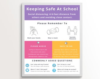 Classroom Rules Poster Printable School Decor Back to | Etsy