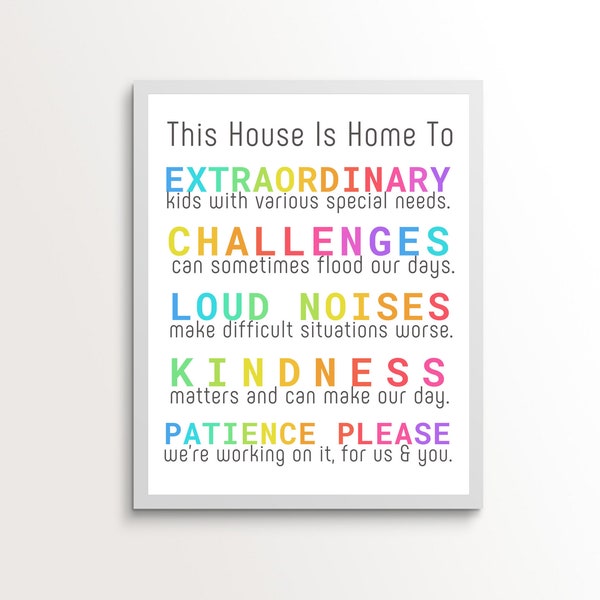 Special Needs Child Sign - Etsy