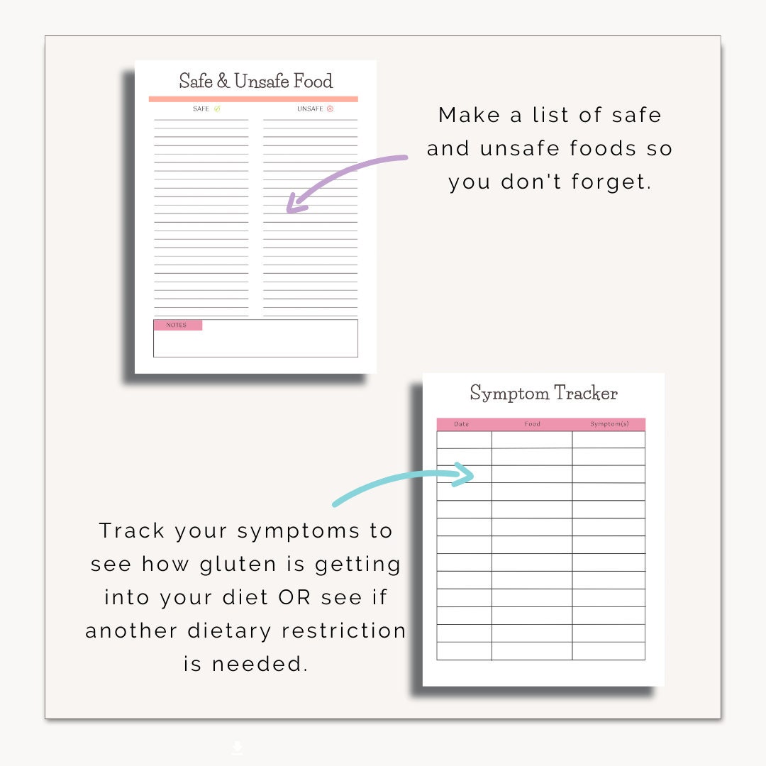 Gluten-free Living Workbook: Celiac & Allergy Guide (PDF) - Etsy
