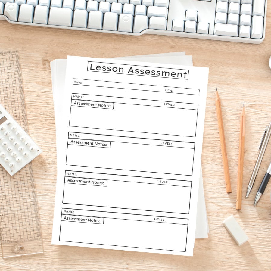 ESL Assessment Form ESL Materials Virtual Teacher Planner - Etsy Canada