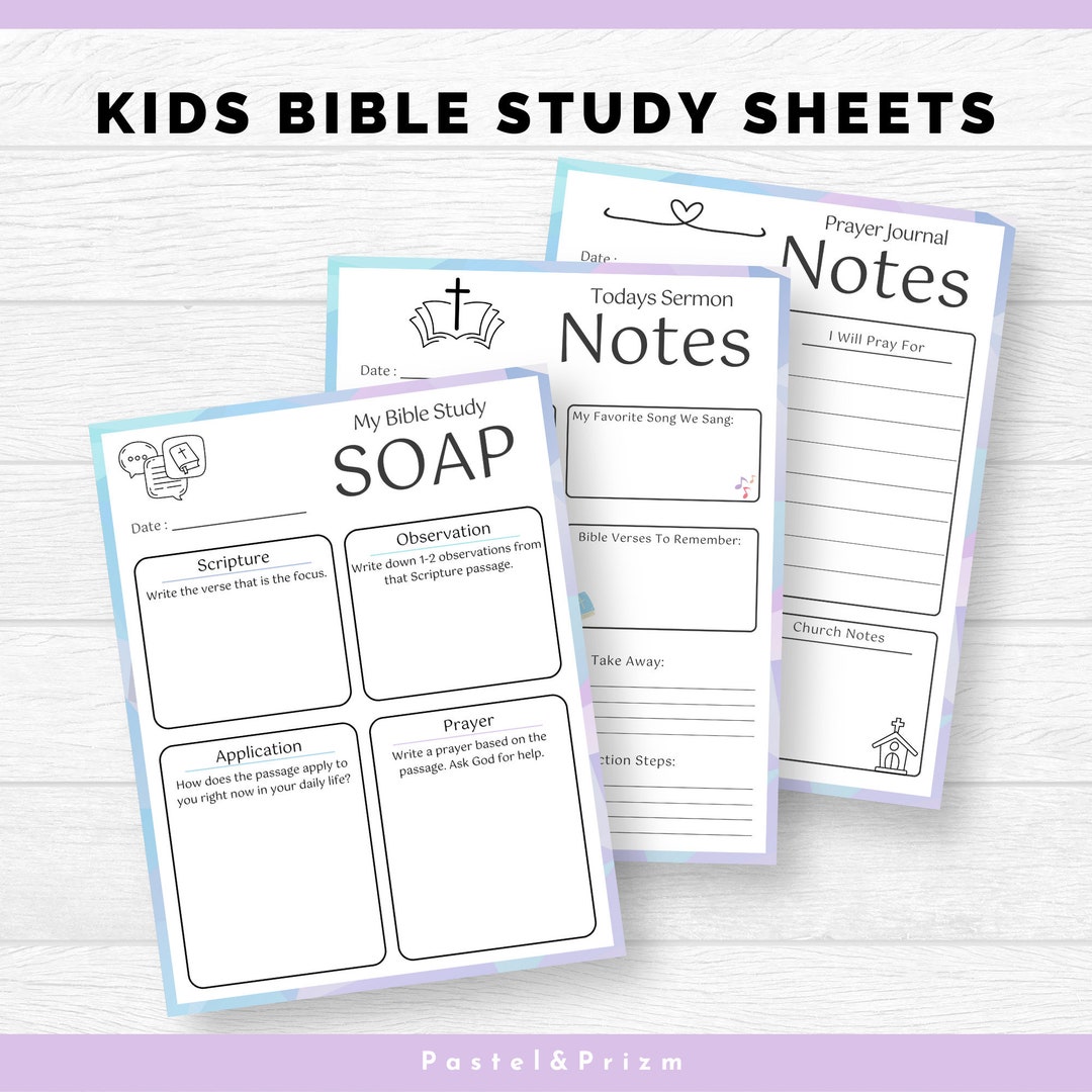 Sermon Notes for Kids, Worship Notebook, Busy Journal for Children's ...
