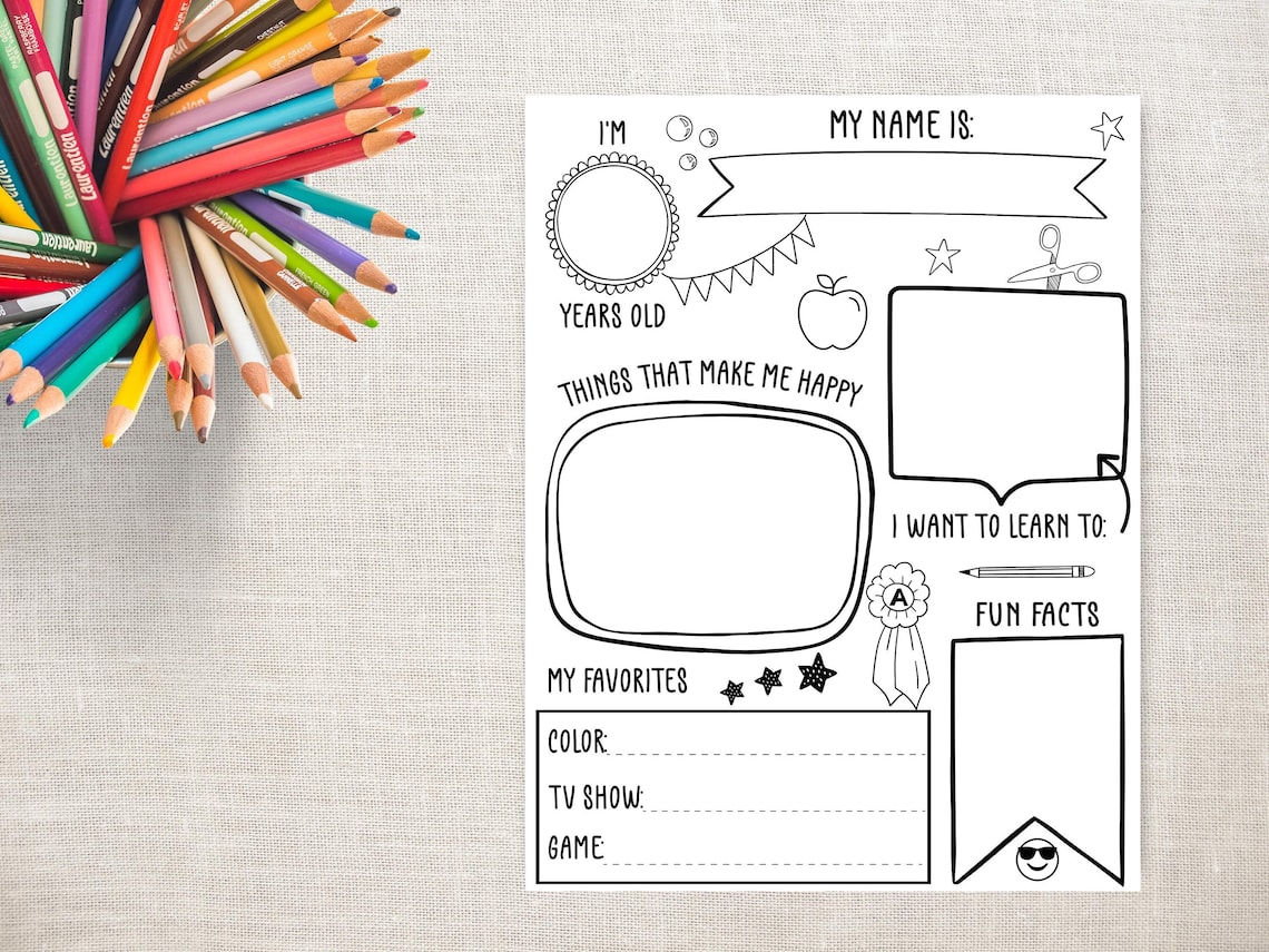 Back to School Printable First Day of School Printable - Etsy