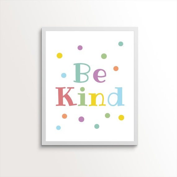 Be Kind Printable Classroom Poster Kindness Matters School - Etsy Canada