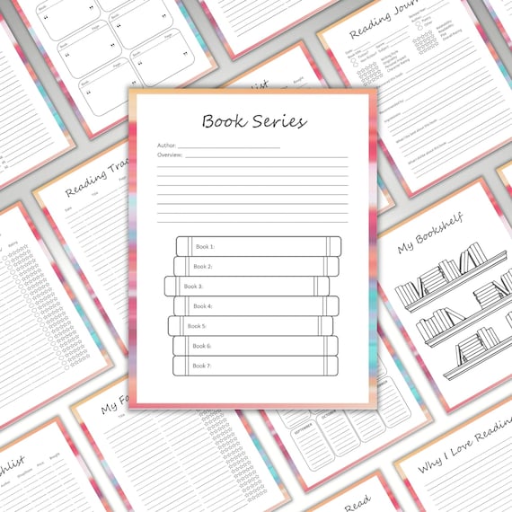 Printable Reading Planner Book Club Ideas Online Reading | Etsy