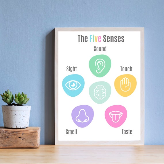 The Five Senses Printable Grounding Excercises Therapy | Etsy Australia