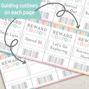 Girls Reward Coupons, Printable Chore Incentives, School Reward System ...