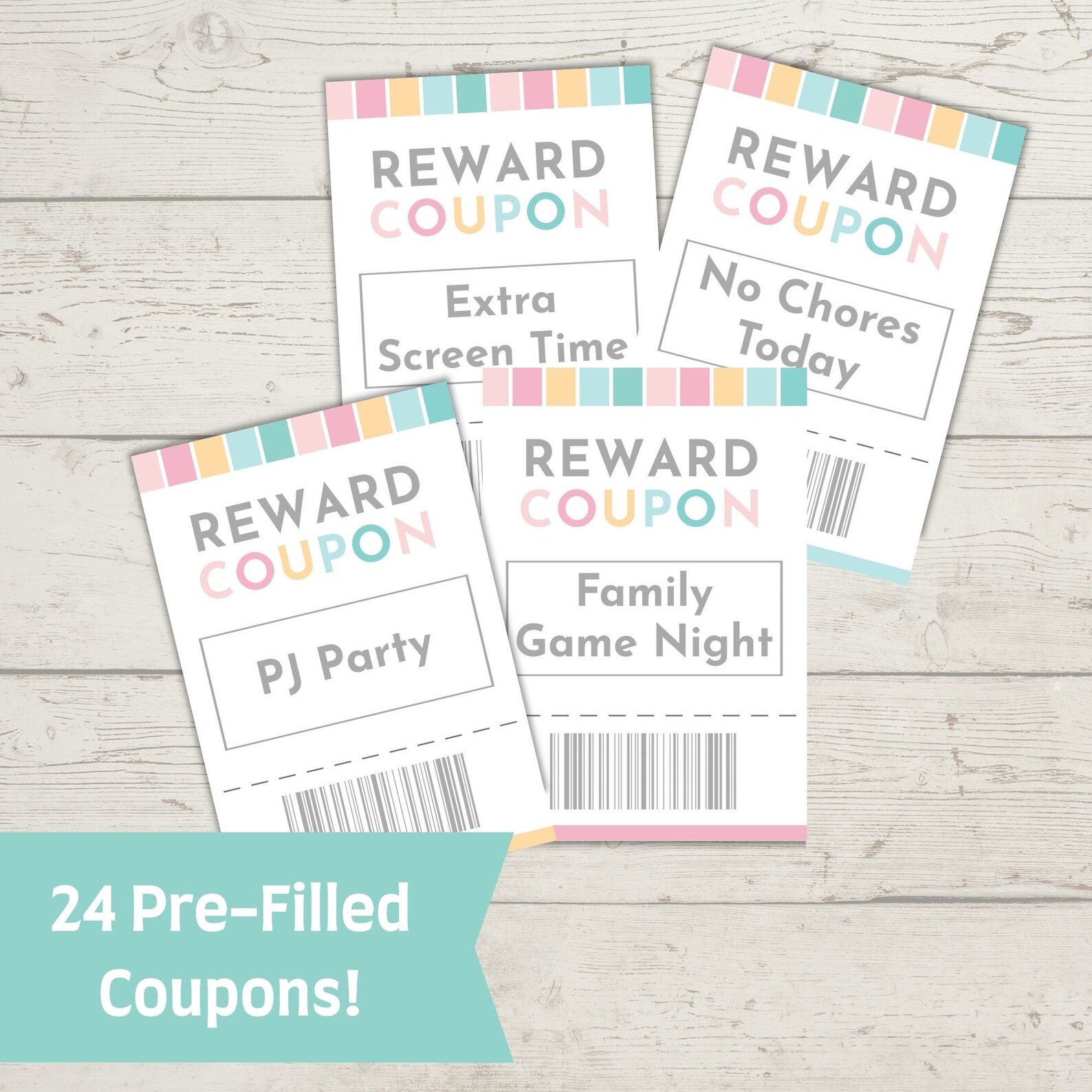 Reward System for Kids, Good Behavior, Kids Reward Coupons, Homeschool ...