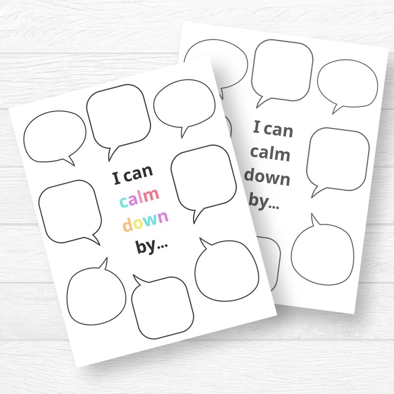 Calm Down Corner Kit for Kids, Mindfulness Poster, Therapy Printable ...