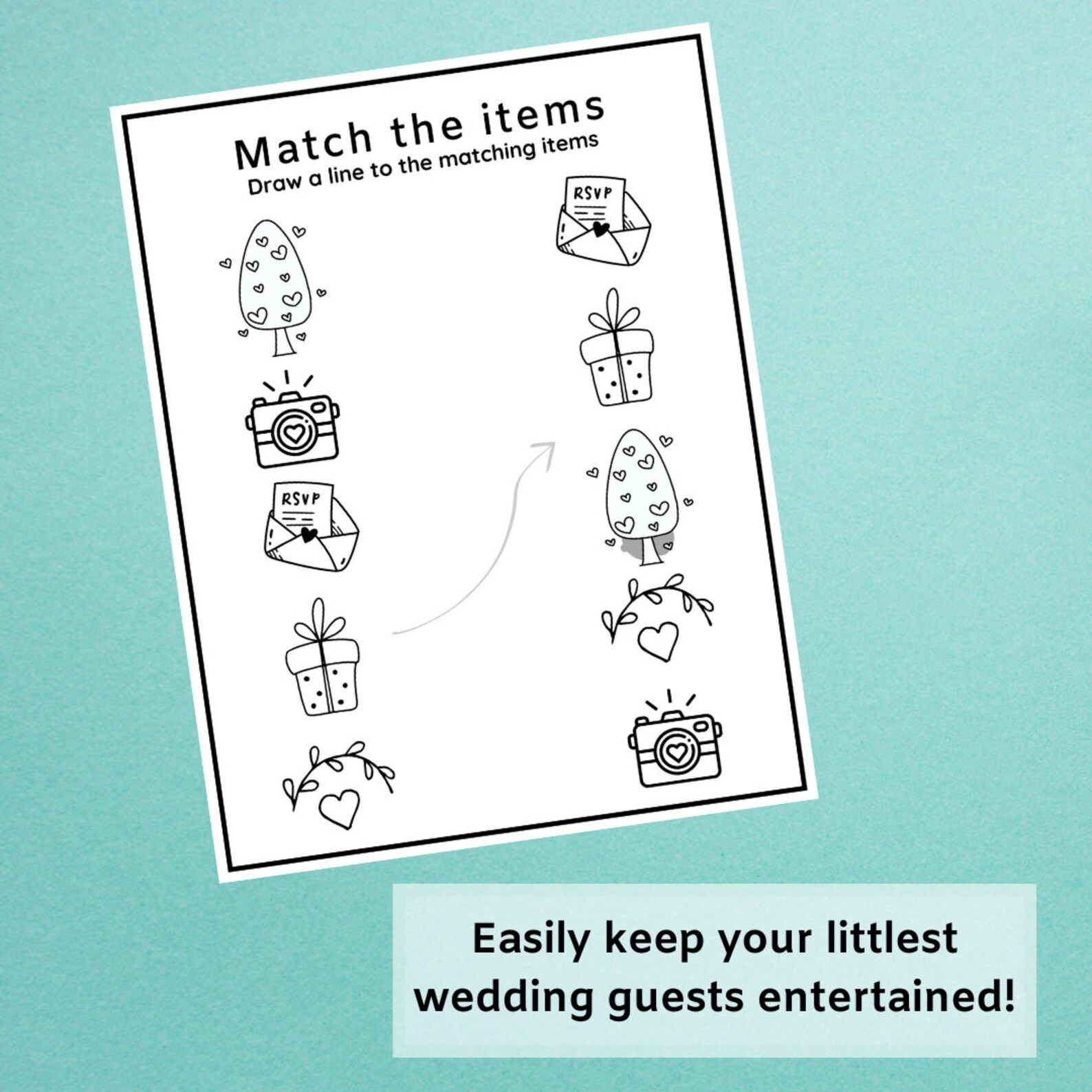 Wedding Activity Pack for Kids, Wedding Reception Games, Kids Wedding ...